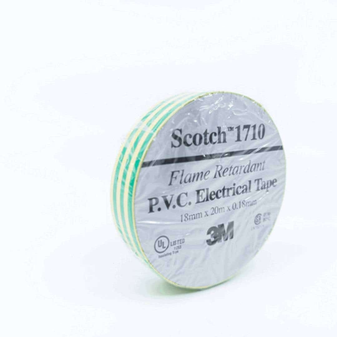 3M Scotch 1710 PVC Electrical Tape - Green/ Yellow | LKHE