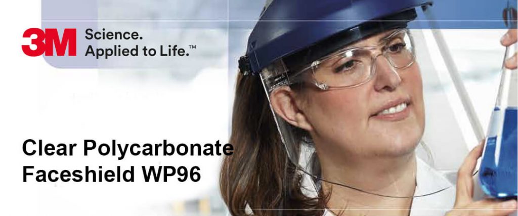 3M™ Clear Polycarbonate Faceshield WP96 - Lim Kim Hai Electric