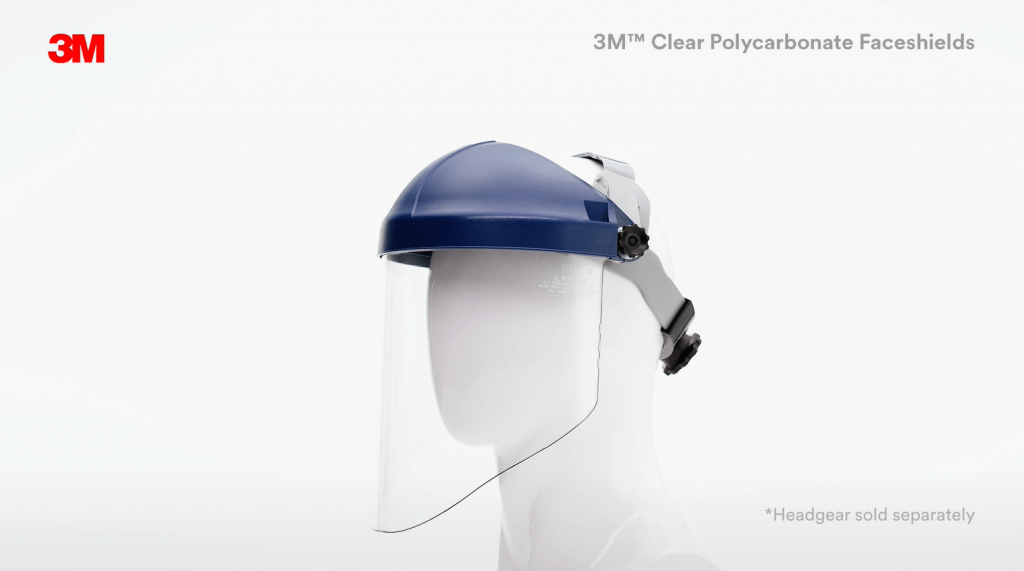 3M™ Clear Polycarbonate Faceshield WP96 - Lim Kim Hai Electric