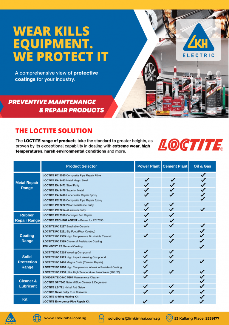 Loctite Products Singapore - Lim Kim Hai Electric