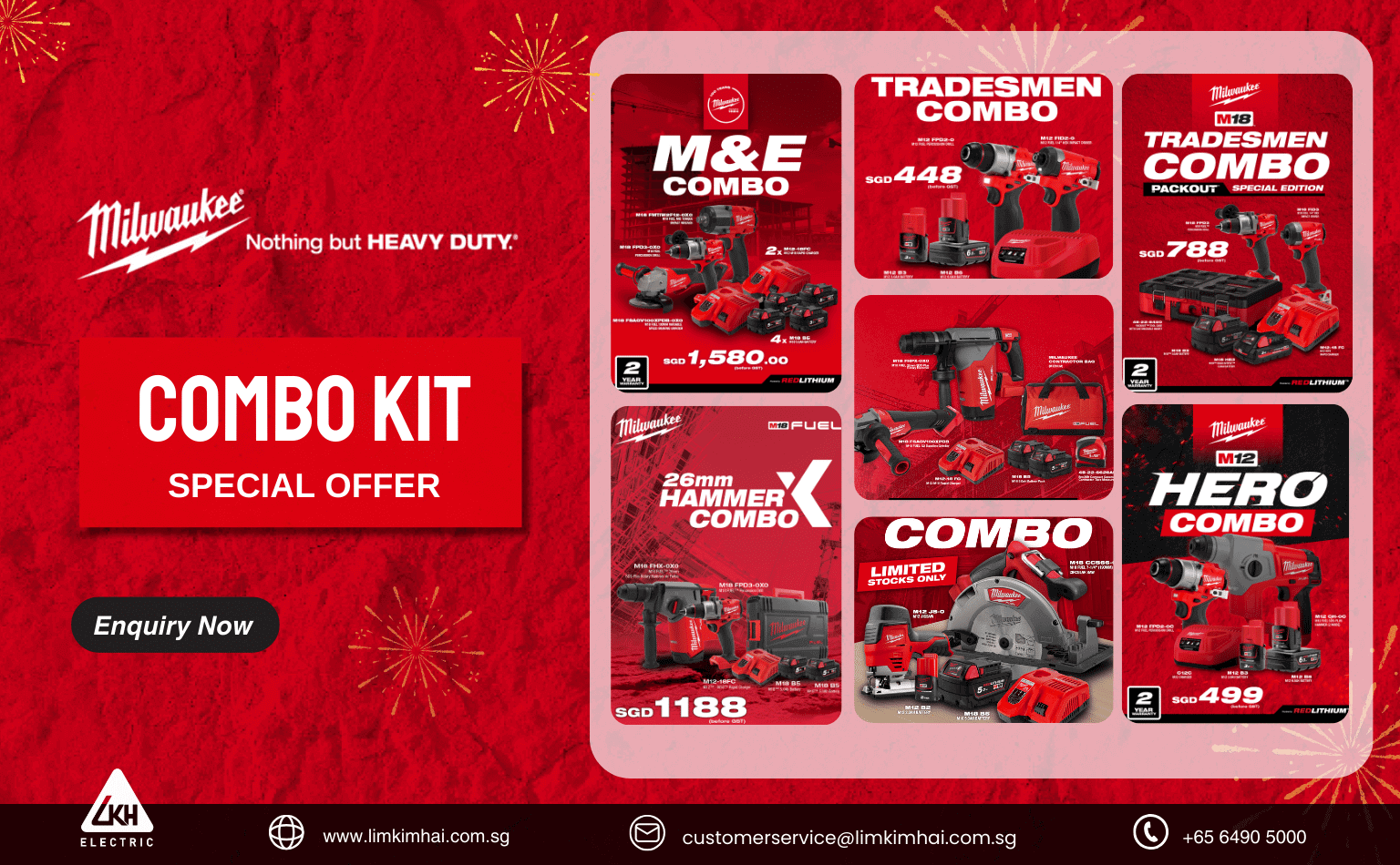 Milwaukee Combo Kits Promotion - Lim Kim Hai Electric